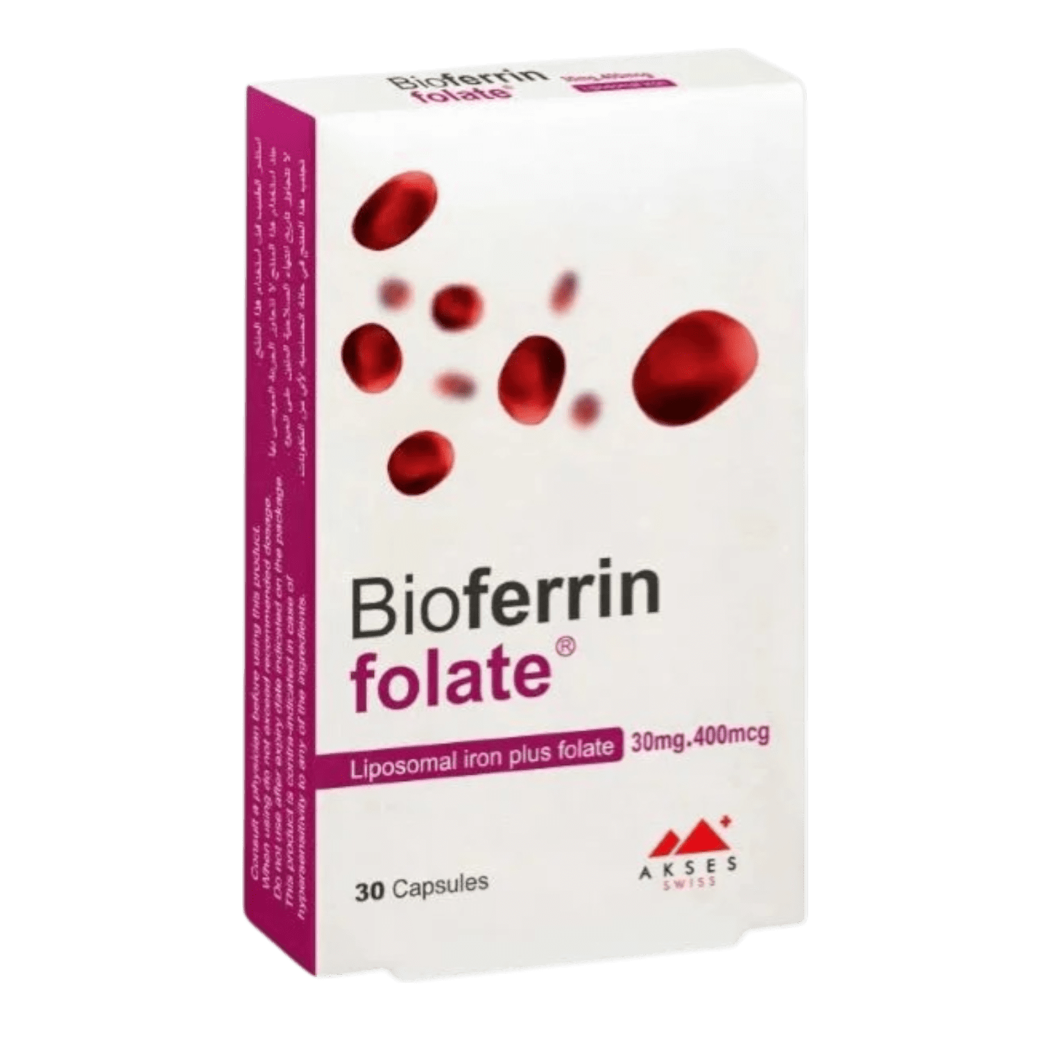 BIOFERRIN FOLATE 30MG/400MCG 30CAP – سر ستور